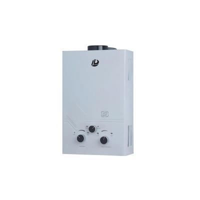 China 7 Liter Wall Mounted Flue Gas Water Heater Fast Heating Multiple Safety Protection for sale