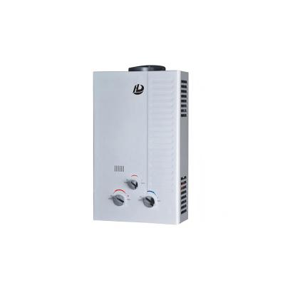 China Efficient 8 Liter Tankless Flue Gas Water Heater LPG Natural Multi-Fuel Operation for sale