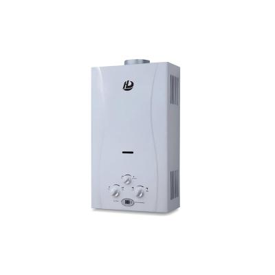 China Wall Mounted Flue Gas Water Heater 7L 8L 10L LCD Display Low Pressure Start for sale