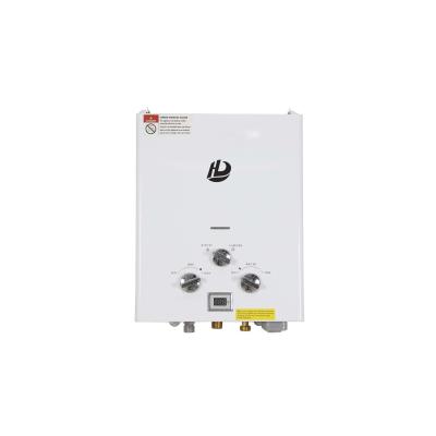 China Flue Gas Water Heater 6 Liter LPG Propane Instant Compact Startup Operation for sale
