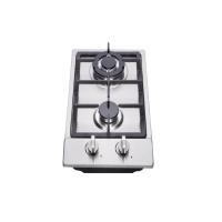 China Tempered Stainless Steel Cooktops 2 Burner Gas Stove For Cooking Appliance for sale