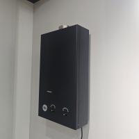 China Indoor Wall Mounted Tankless Gas Water Heater 12L LPG Propane Water Heater Black Panel for sale