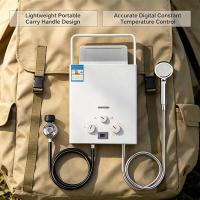 China Portable Propane NG Tankless Water Heater 6L Outdoor Instant Hot Water Heater for sale