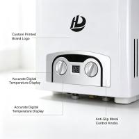 China 16 Liter Instant Gas Water Heater High Efficiency Copper Heat Exchanger LCD for sale