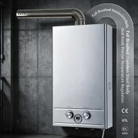 China Mechanical Control Flue Exhaust Heater 6L - 20L Energy Efficient Gas Water Heater for sale
