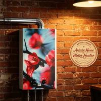 China Tempered Glass Panel 12 Liter Gas Water Heater Flue Type Elegant Home Format for sale
