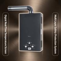 China 16L Mechanical Control Flue Gas Water Heater Instant Heating With LED Display for sale