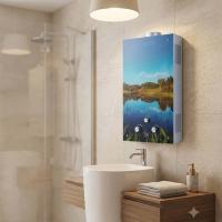 China 14 Liter Low Failure Rate Flue Gas Water Heater Low Water Pressure Rapid Start for sale