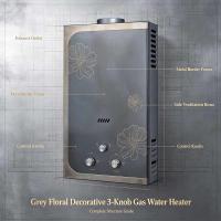 China Indoor Flue Gas Water Heater 12L Mechanical Control Instant Hot Water System for sale