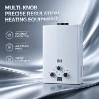 China Wind Resistant 14 Liter Propane LPG Instant Geyser Gas Water Heater Exhaust Style for sale
