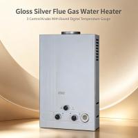 China LCD Display Flue Type Tankless Gas Water Heater 7L Low Water Pressure for sale