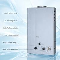 China LCD Display Flue Type Tankless Gas Water Heater 7L Low Water Pressure for sale