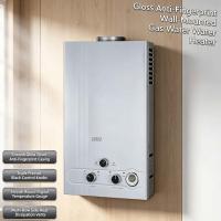 China LCD Display Flue Type Tankless Gas Water Heater 7L Low Water Pressure for sale
