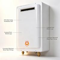 China 40KW Outdoor Instant Gas Water Heater Waterproof Stable Hot Water Supply for sale