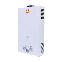 China Optimized 16 Liter Modern Flue Gas Water Heater Airtight Fire Power Ignition for sale