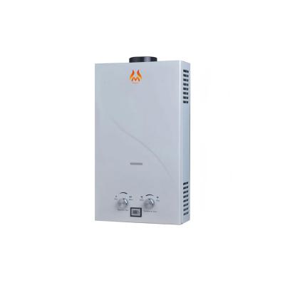 China Optimized 16 Liter Modern Flue Gas Water Heater Airtight Fire Power Ignition for sale