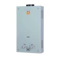 China Compact Household Tankless Gas Water Heater 8L 10L12L Copper Heat Exchanger for sale