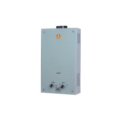 China Compact Household Tankless Gas Water Heater 8L 10L12L Copper Heat Exchanger for sale