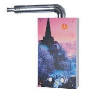 China Household Flue Gas Water Heater 14L Copper Heat Exchanger Compact Unit for sale