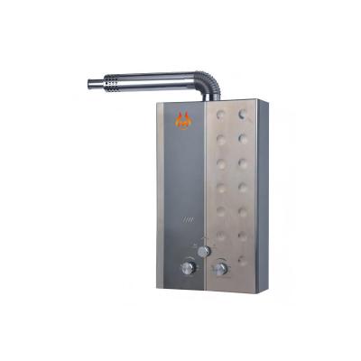 China Indoor 10 Liter Flue Type Instant Gas Water Heater Multi Safety Protection System for sale