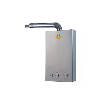 China Compact 6 Liter Flue Gas Water Heater Low Pressure LCD Display for sale