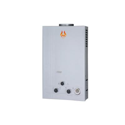 China LCD Display Flue Type Tankless Gas Water Heater 7L Low Water Pressure for sale