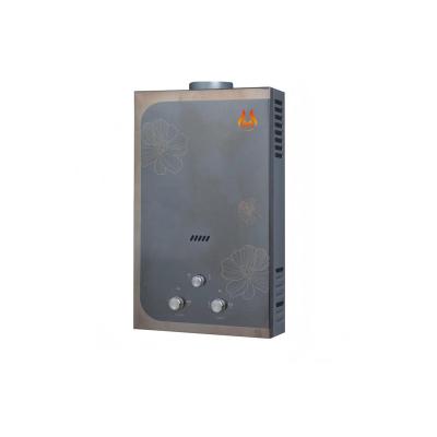 China Indoor Flue Gas Water Heater 12L Mechanical Control Instant Hot Water System for sale