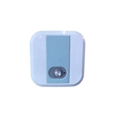 China 23L Capacity Low Consumption IPX4 Waterproof Storage Electric Water Heater with ABS Glossy White Casing for sale