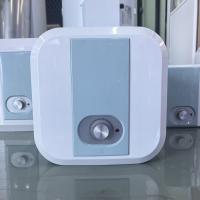 China 23L Capacity Low Consumption IPX4 Waterproof Storage Electric Water Heater with ABS Glossy White Casing for sale