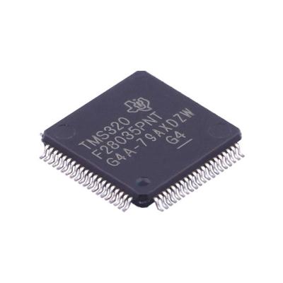 China TMS320F28035PNT IC Electronic Components MCU 32-bit C2000 C28x RISC 128KB Flash 1.8V/3.3V 80-Pin LQFP Tray for sale