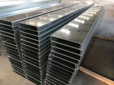 China Hot Dip Galvanized Perforated Cable Tray 1.5-2.5mm Thickness with 50-100kg/m² Load Capacity for sale