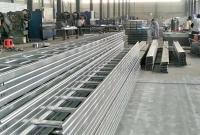 China 1.5-2.5mm Galvanized Steel Ladder Cable Tray 50-900mm Width with 50-100kg/m² Load Capacity for sale