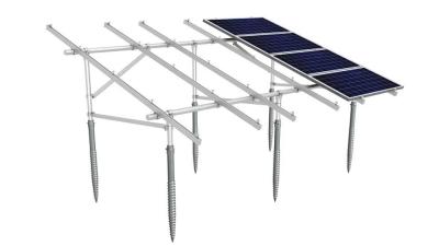 China Custom Aluminum Solar Panel Frame Ground Mount System with 1.5kN/m² Snow Load and 20-Year Durability for sale
