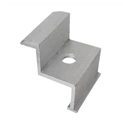 China ISO9001 Aluminum Alloy Solar Panel End Clamp with 1.5KN/m² Snow Load and High Temperature Resistance for sale