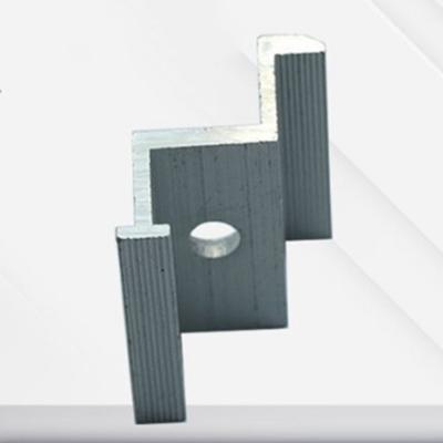 China Solar Panel End Clamp with 1.5KN/m² Snow Load and High Temperature Resistance - Anodized Aluminum Alloy Construction for sale