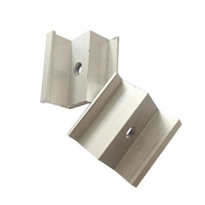 China Aluminum Alloy Solar Panel End Clamp with 5 Year Warranty and Excellent Wind Resistance for Roof and Ground Mounting for sale