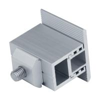 China Stainless Steel Solar Panel Mid Clamp 3.0mm-4.5mm Thickness with 60M/s Wind Load Capacity for sale