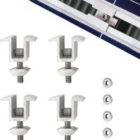 China Solar Panel Mid Clamp 40-80mm Stainless Steel Hot Dip Galvanized for sale
