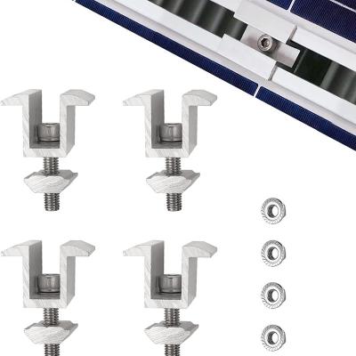 China Solar Panel Mid Clamp 40-80mm Stainless Steel Hot Dip Galvanized for sale