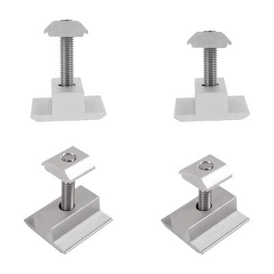 China Solar Panel Mid Clamp 3.0-4.5mm Thickness 60M/s Wind Load Stainless Steel for sale