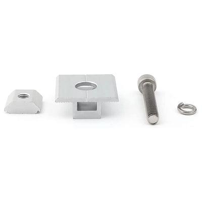 China Solar Panel Mid Clamp 40-80mm Stainless Steel Hot-dip Galvanized for sale