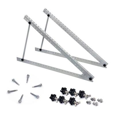 China Customizable Solar Panel Tilt Mount with 30° Angle Adjustment and 150 MPH Wind Rating for 4'x8' Panels for sale