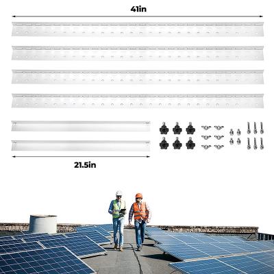 China 30 Degree Tilt Solar Panel Mount - Aluminum Construction, 4'x8' Panel Size, 150 Mph Wind Rating, 5-Year Warranty for sale