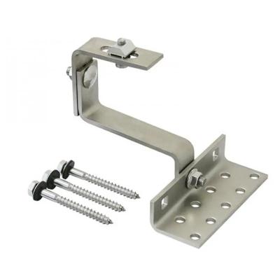 China Customizable Solar Roof Hook - Stainless Steel Mounting System with 1.4KN/m² Snow Load & 60m/s Wind Resistance for sale