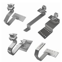 China ISO9001 Flat Solar Tile Roof Hook with 150kg Load Capacity and 60m/s Wind Load Rating for sale