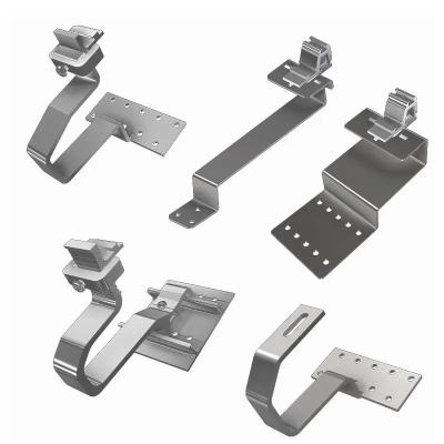 China ISO9001 Flat Solar Tile Roof Hook with 150kg Load Capacity and 60m/s Wind Load Rating for sale