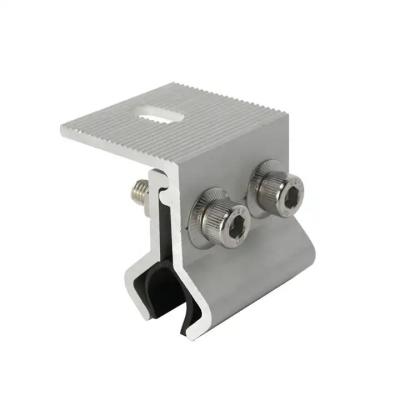 China BoYue Stainless Steel Solar Panel Clamps for Metal Roof 60M/s Wind Load Customized for sale