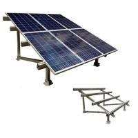 China Ground Solar Panel Mounting System with 216 km/h Wind Load Capacity - Concrete or Ground Screw Foundation Options for sale
