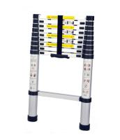 China Portable Telescopic Ladder 2.2m to 4.6m with 40cm Step Distance and Anti-Oxidation Aluminum Construction for sale