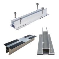 China Boyue Photovoltaic Mini Rail Solar Mounting System - 1.4 kN/m² Snow Load, 60 m/s Wind Rating, Customizable Aluminum Alloy Rails for sale
